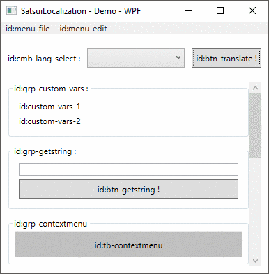 GitHub - SatsuiBird/SatsuiLocalizationDemo: Easy localization of .NET ...